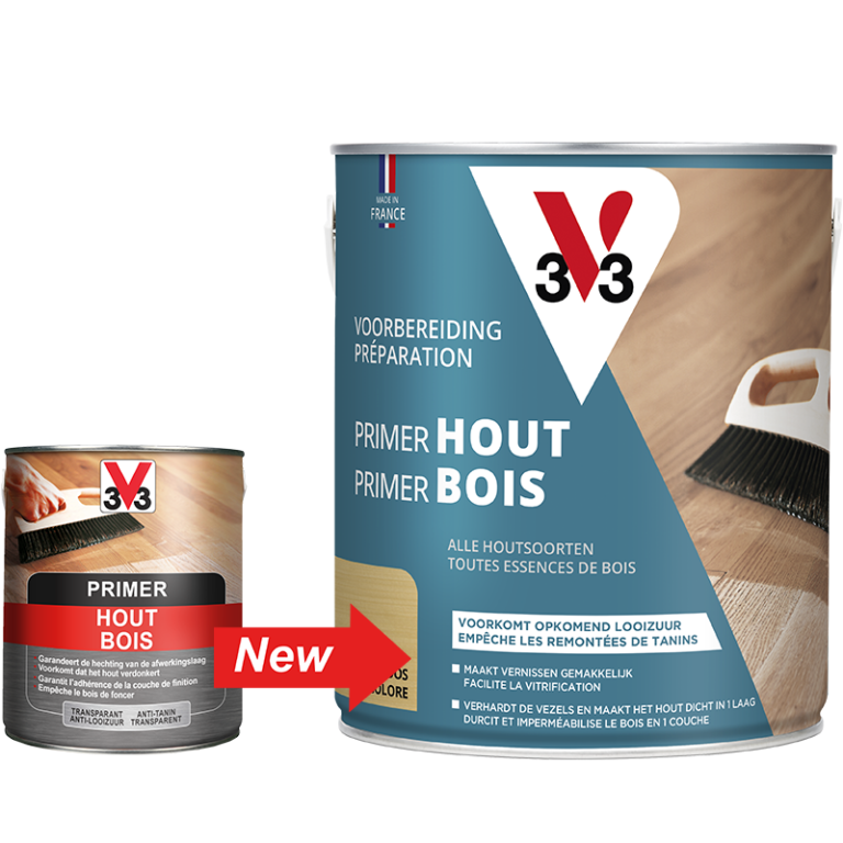 Primer Hout - Kleurloze grondlaag voor afwerking met een vernis - V33
